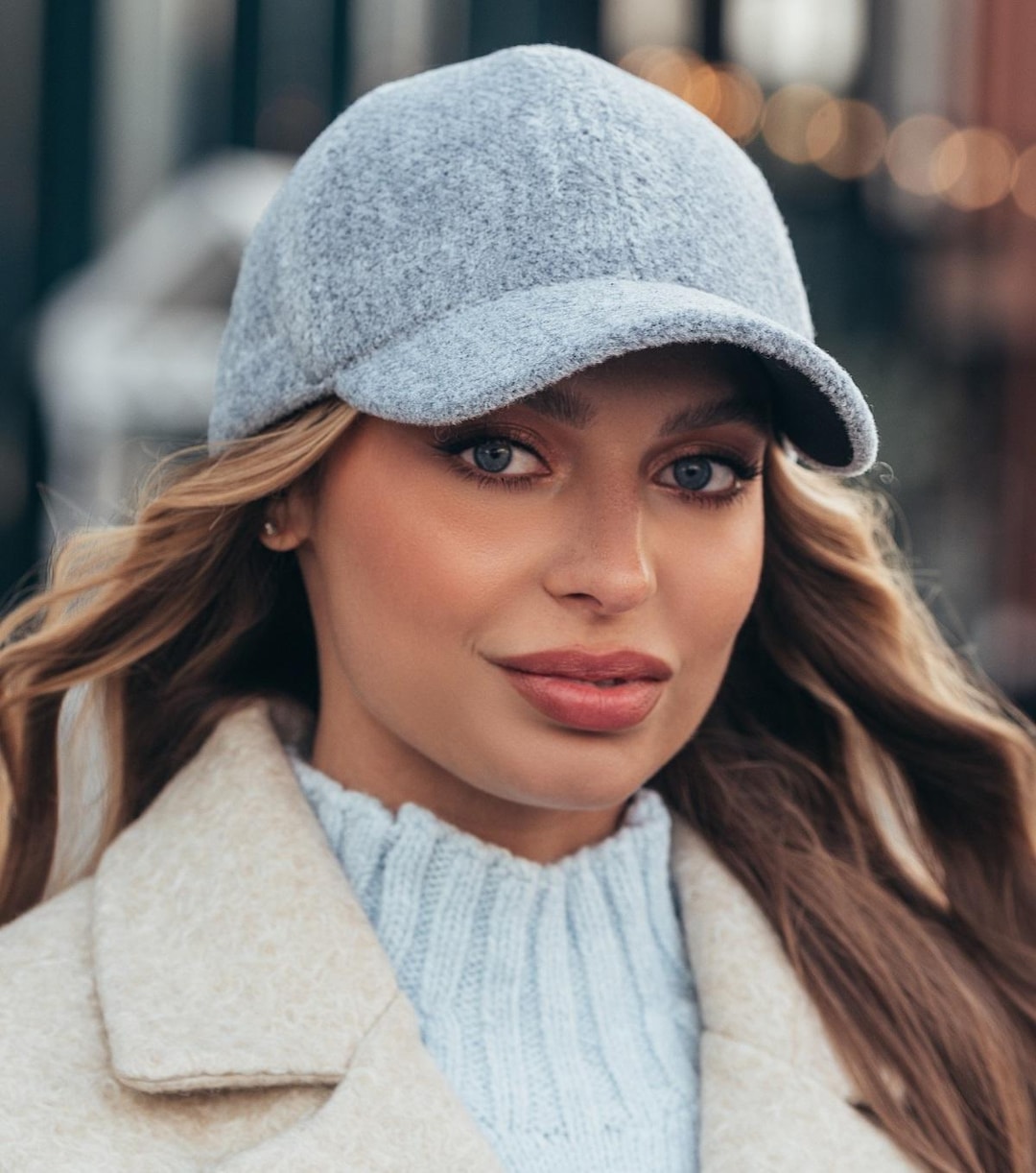 Wool Baseball Cap for Women -warm Baseball Hat - Womens Winter Hat ...