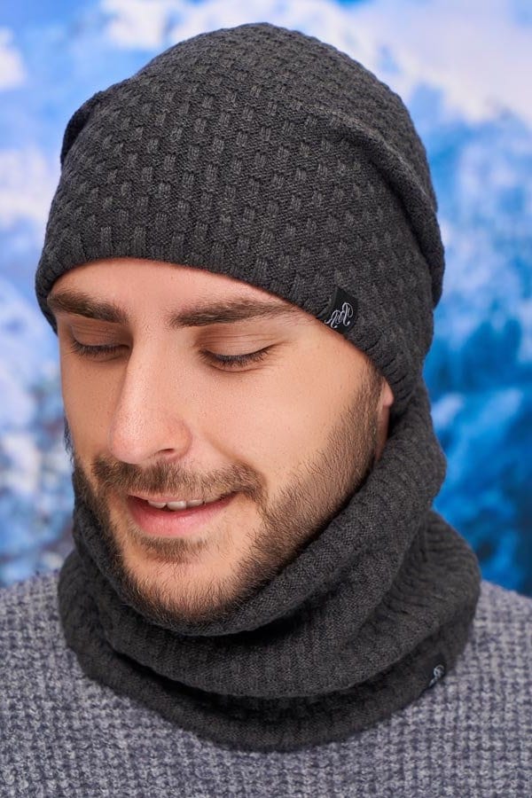 Knit Hat and Buff Set for Men: Winter Fleece Lined Accessories - Etsy