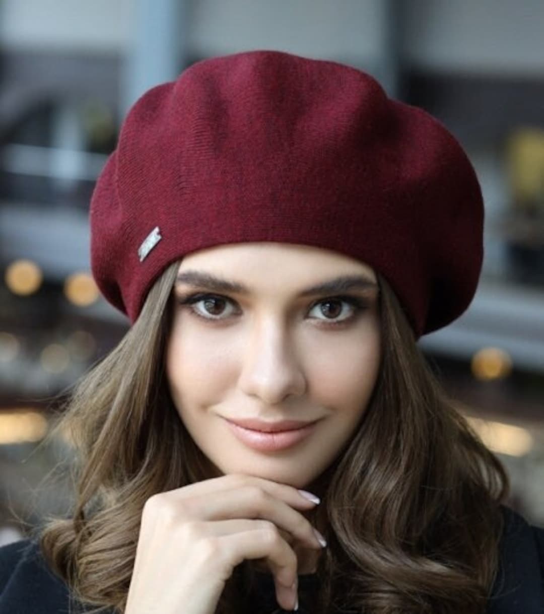 Elegant Winter Wool Beret for Women - Classic Hat Beret for Women ...