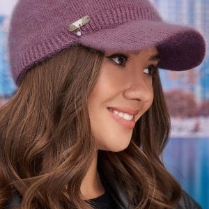 Stylish Warm Wool Baseball Cap for Cold Weather - Fur Winter Baseball ...