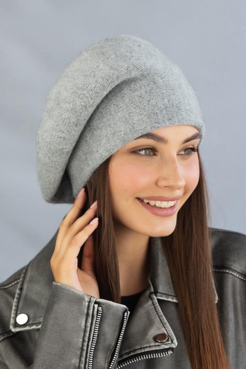 Slouchy Wool Beret for Women - Trendy Winter Hat - Womens Winter Hats ...