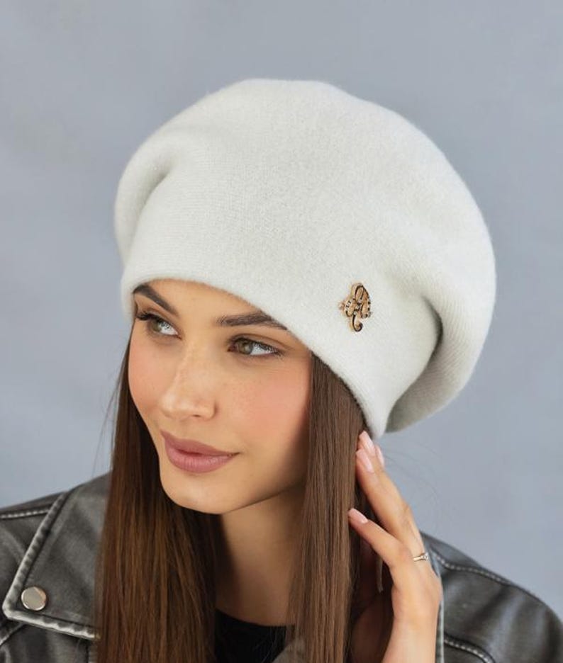 Slouchy Wool Beret for Women - Trendy Winter Hat - Etsy