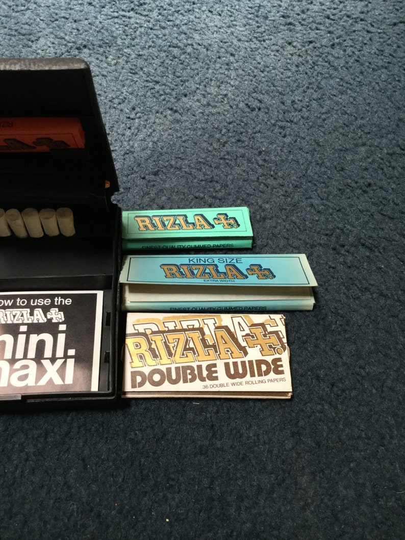 Ultra Rare Vintage / New Mini-maxi Rizla Tobacco Rolling Machine W/ 6 ...