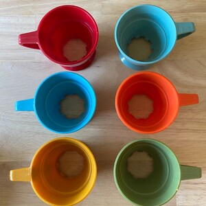 Vintage Solo Cup Holders, Great 70s Colors; Set 6. - Etsy