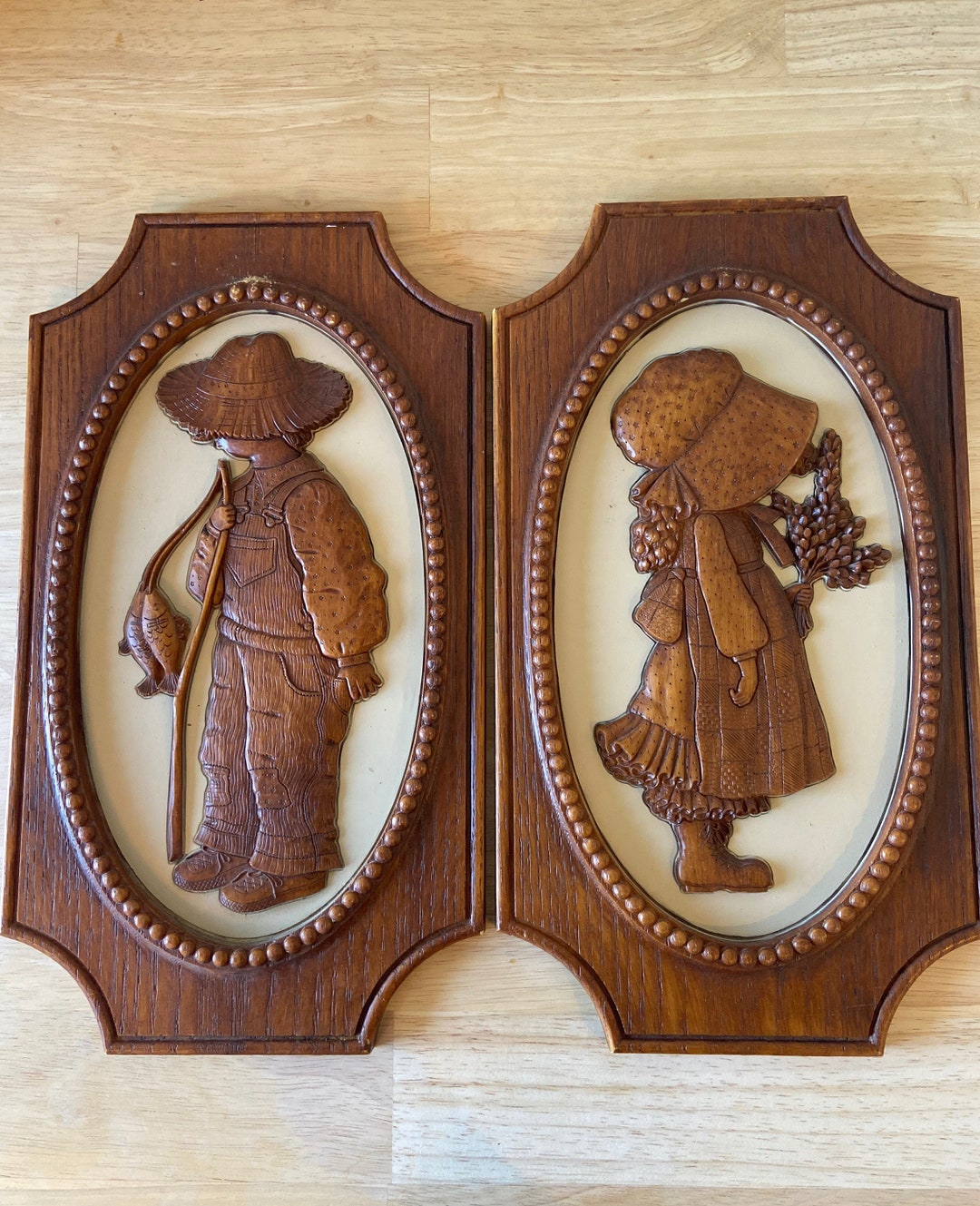 Vintage Plastic Wall Art, American Greetings, Holly Hobbie and Robbie ...