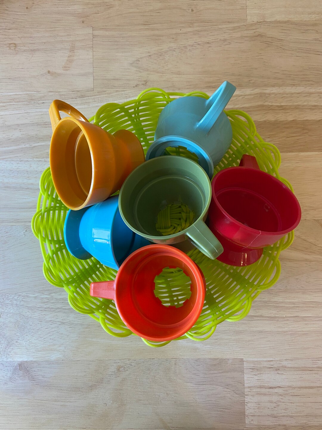 Vintage Solo Cup Holders, Great 70s Colors; Set 6. - Etsy