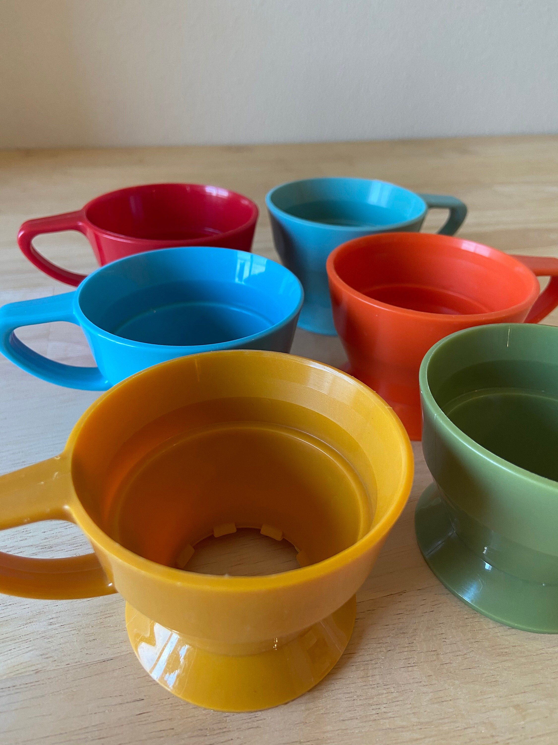 Vintage Solo Cup Holders Great 70s Colors Set 6. | Etsy