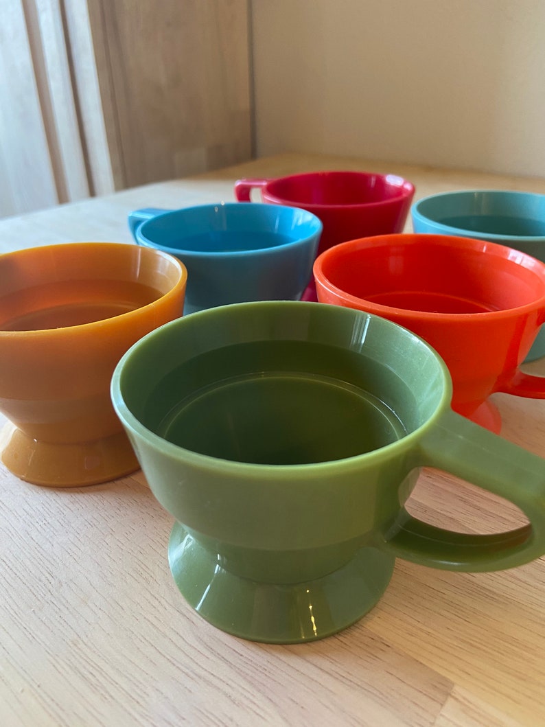 Vintage Solo Cup Holders, Great 70s Colors; Set 6. - Etsy