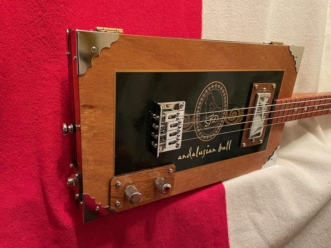 Four String Cigar Box Guitar W/ Magnetic Pickup, Tejas Cigar Box Guitar ...