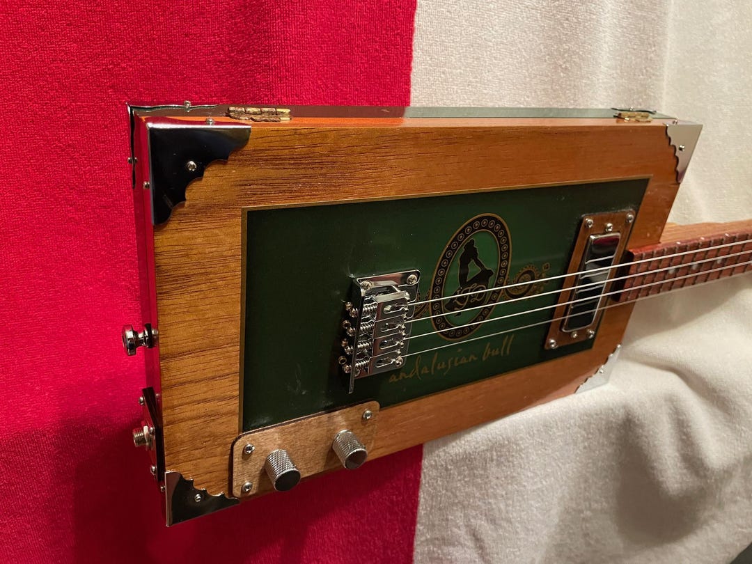 Four String Cigar Box Guitar W/ Magnetic Pickup, Tejas Cigar Box Guitar ...
