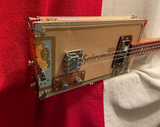 Three String Cigar Box Guitar W/magnetic Pickup - Etsy