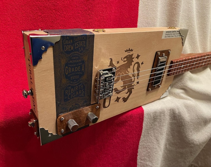 Four String Cigar Box Guitar W/ Magnetic Pickup - Etsy