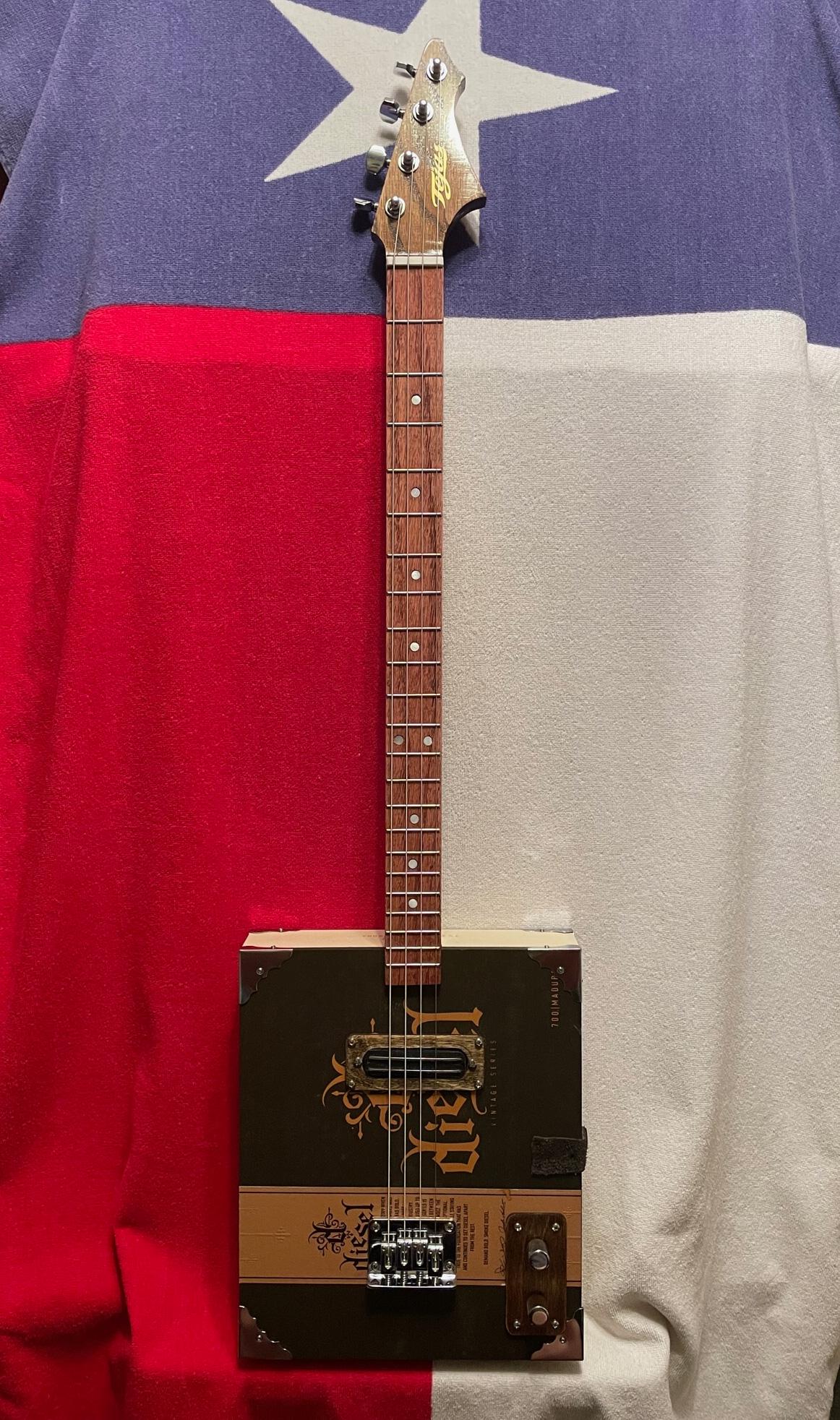 Four String Cigar Box Guitar W/magnetic Pickup. Tejas Cigar Box Guitar ...