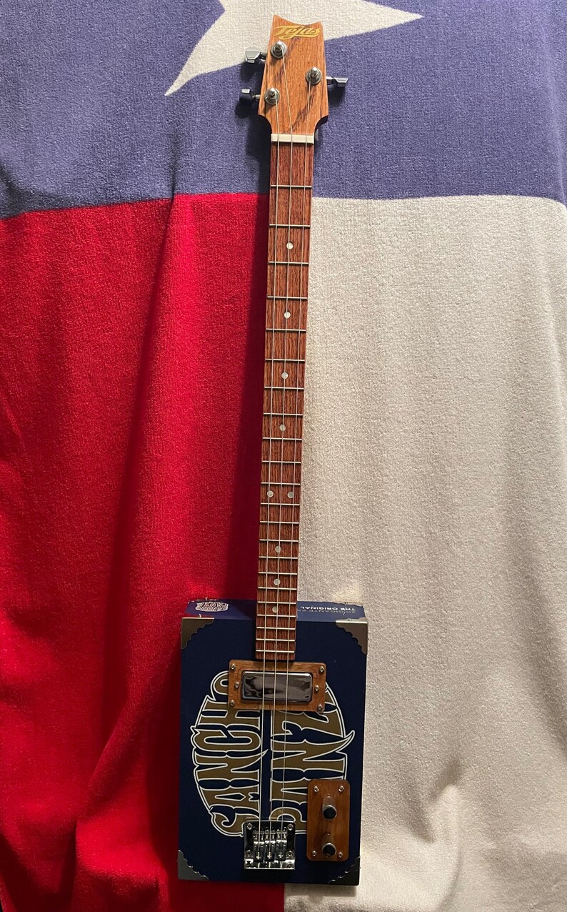 Three String Cigar Box Guitar W/mini Humbucker Pickup. Tejas - Etsy