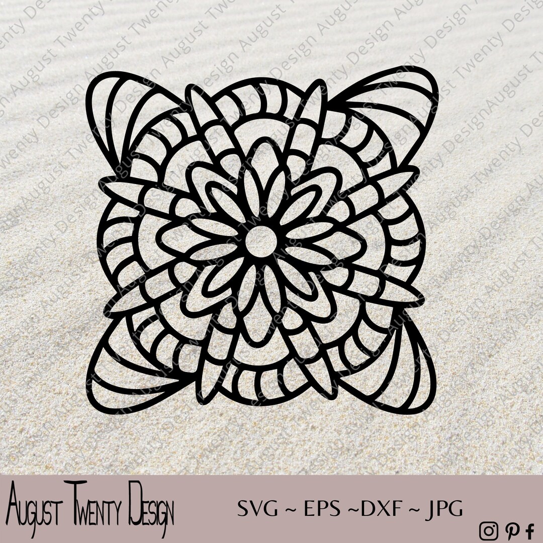 Mandala Flower SVG Mandala SVG Mandala SVG for Cricut - Etsy