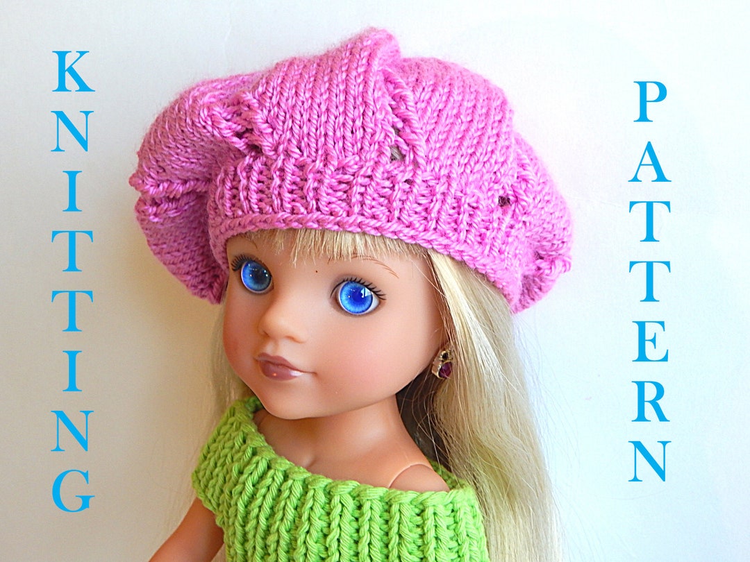 Doll Hat Knitting Pattern PDF: Beret Cap for 12-15 Inch Dolls - Etsy