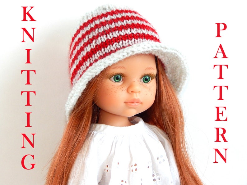 Knitting Pattern PDF Hat Cap for Dolls 12 13 | Etsy
