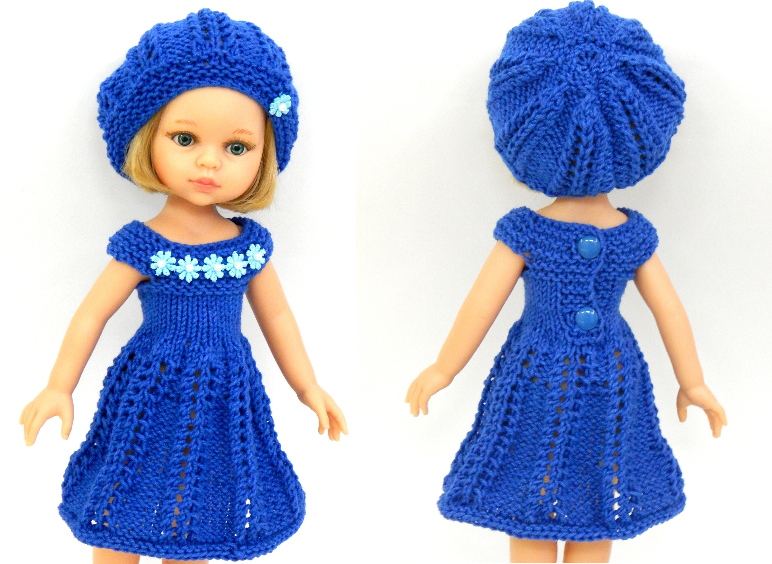 Knitting Pattern Dress Lola and Hat Clothes Dolls | Etsy