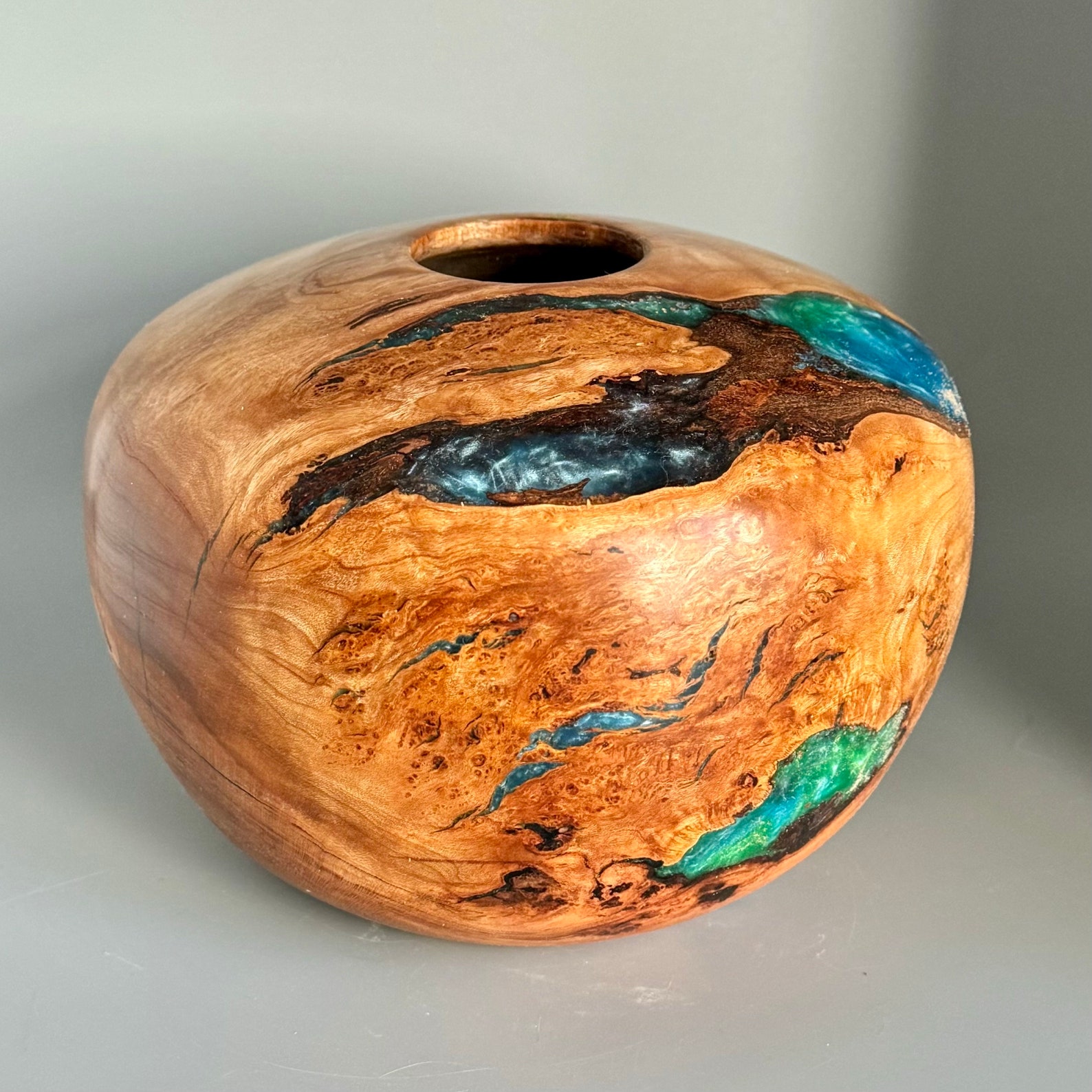 Cherry Burl and Resin Hollow Form/vessel - Etsy