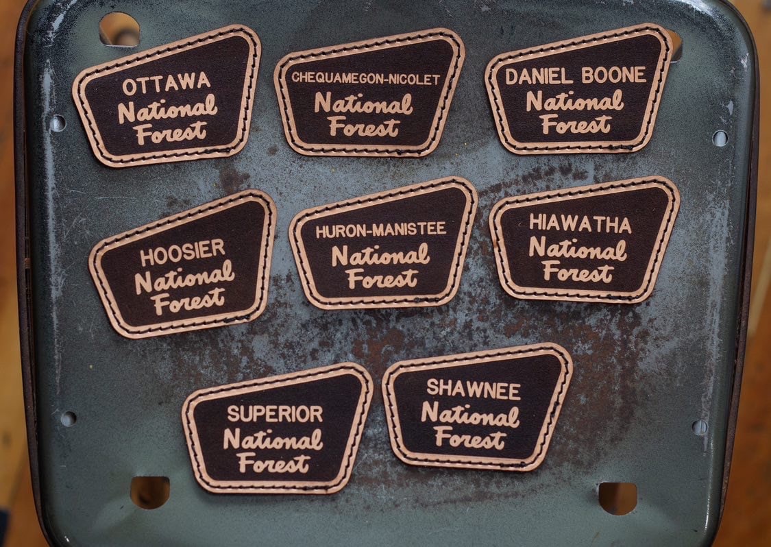 National Forest Leather Morale Patch - Etsy