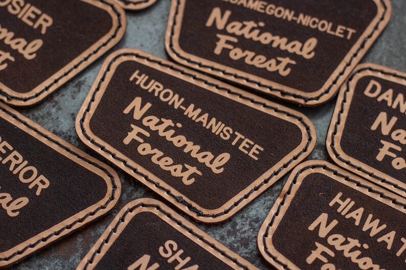 National Forest Leather Morale Patch - Etsy