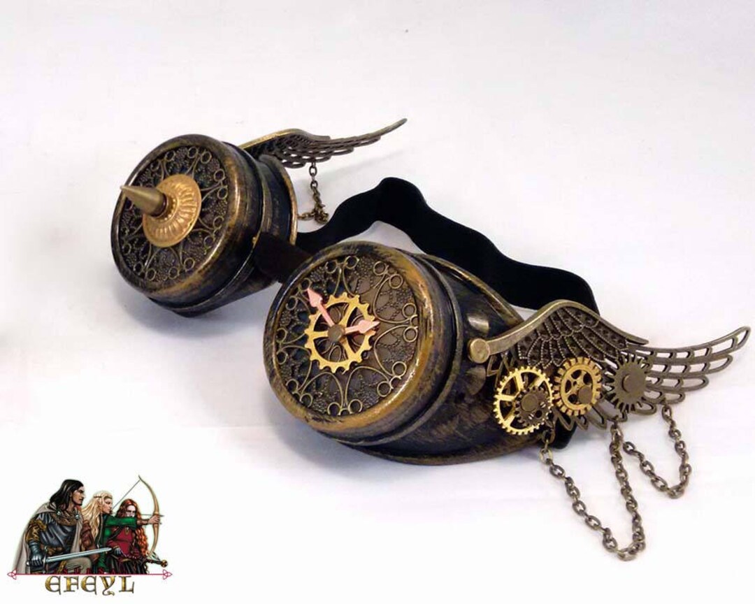 Steampunk Winged Goggles - Etsy