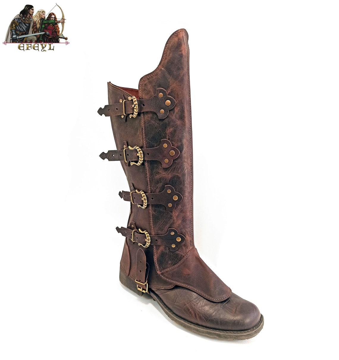 Leather Gaiters for Medieval Steampunk or LARP Costume - Etsy