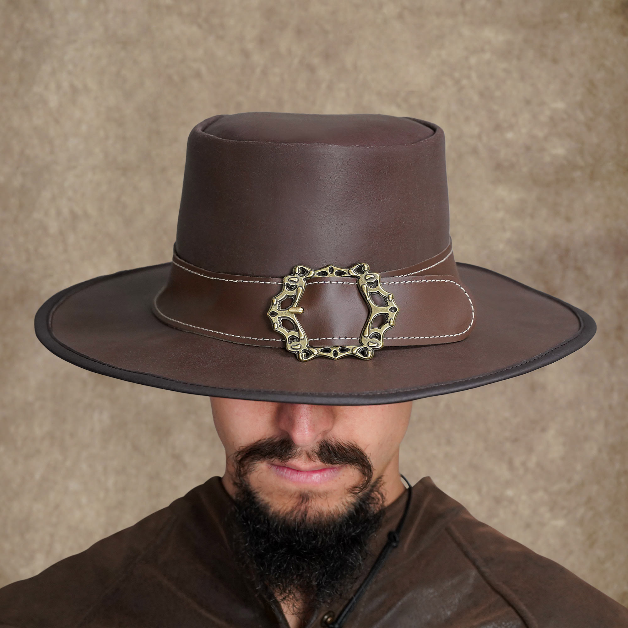 Solomon Kane Style Genuine Leather Hat Witch Hunter - Etsy