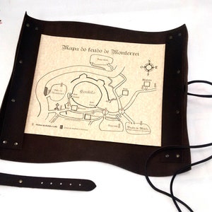 Leather Scroll Holder, Map Protection Case for Belt - Etsy