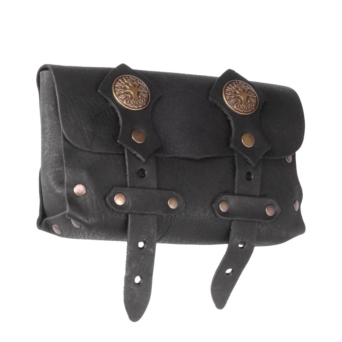 Medieval Leather Bag, Potion Pouch (double) - Etsy