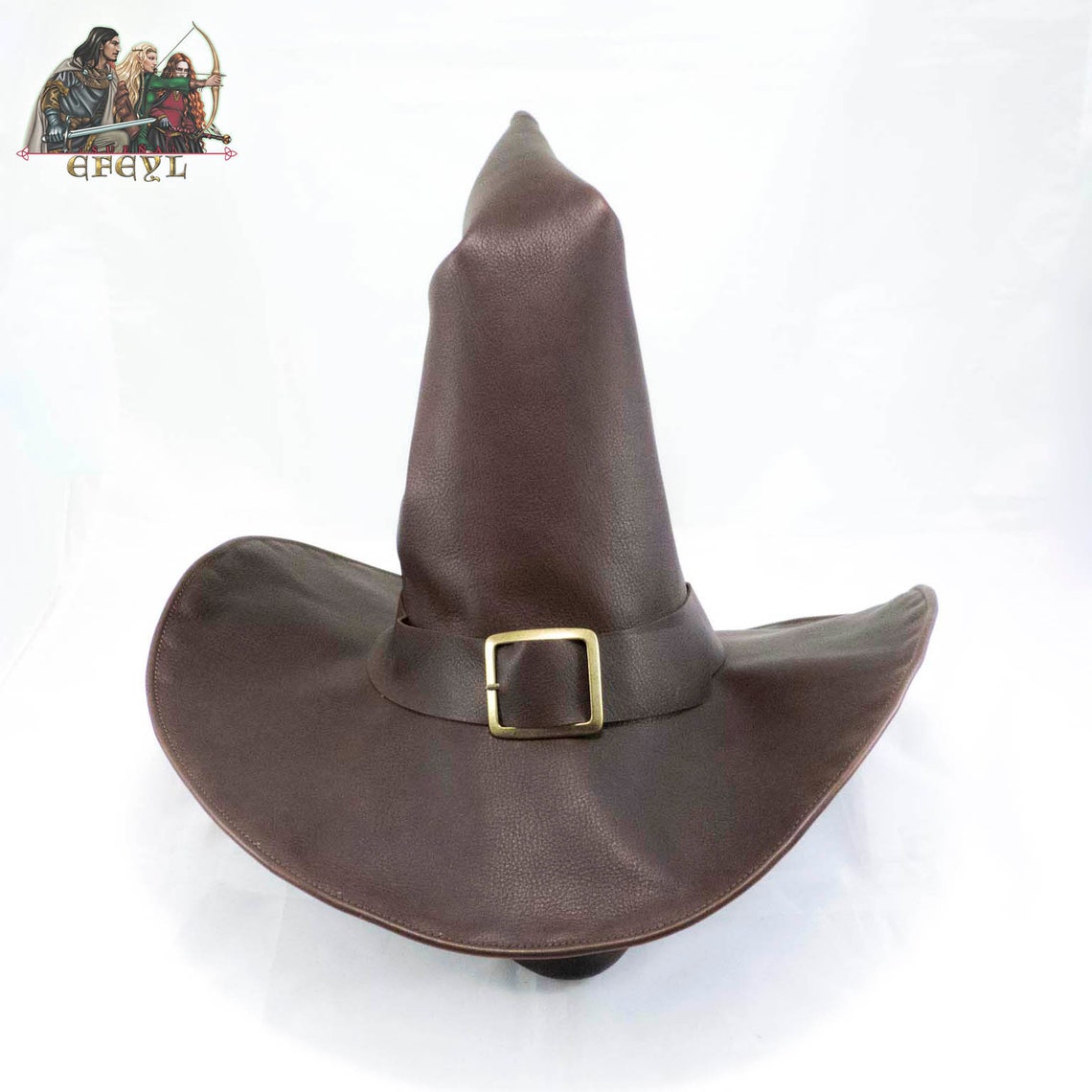 Wizard Witch Genuine Leather Hat Gandalf or Dumbledore Style - Etsy