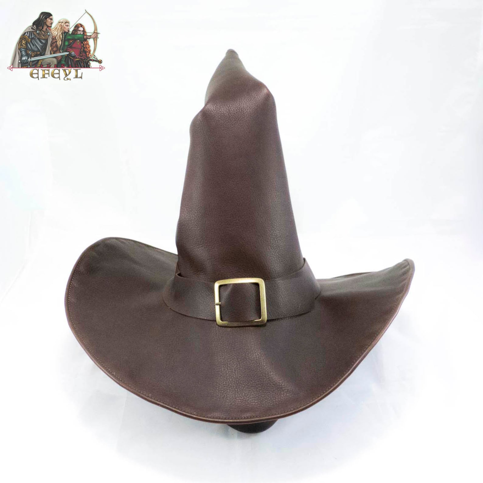 Wizard Witch Genuine Leather Hat Gandalf or Dumbledore Style - Etsy