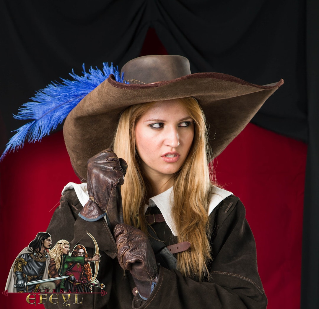 Musketeer 17th Century (s. XVII) Genuine Leather Grand Hat Alatriste ...