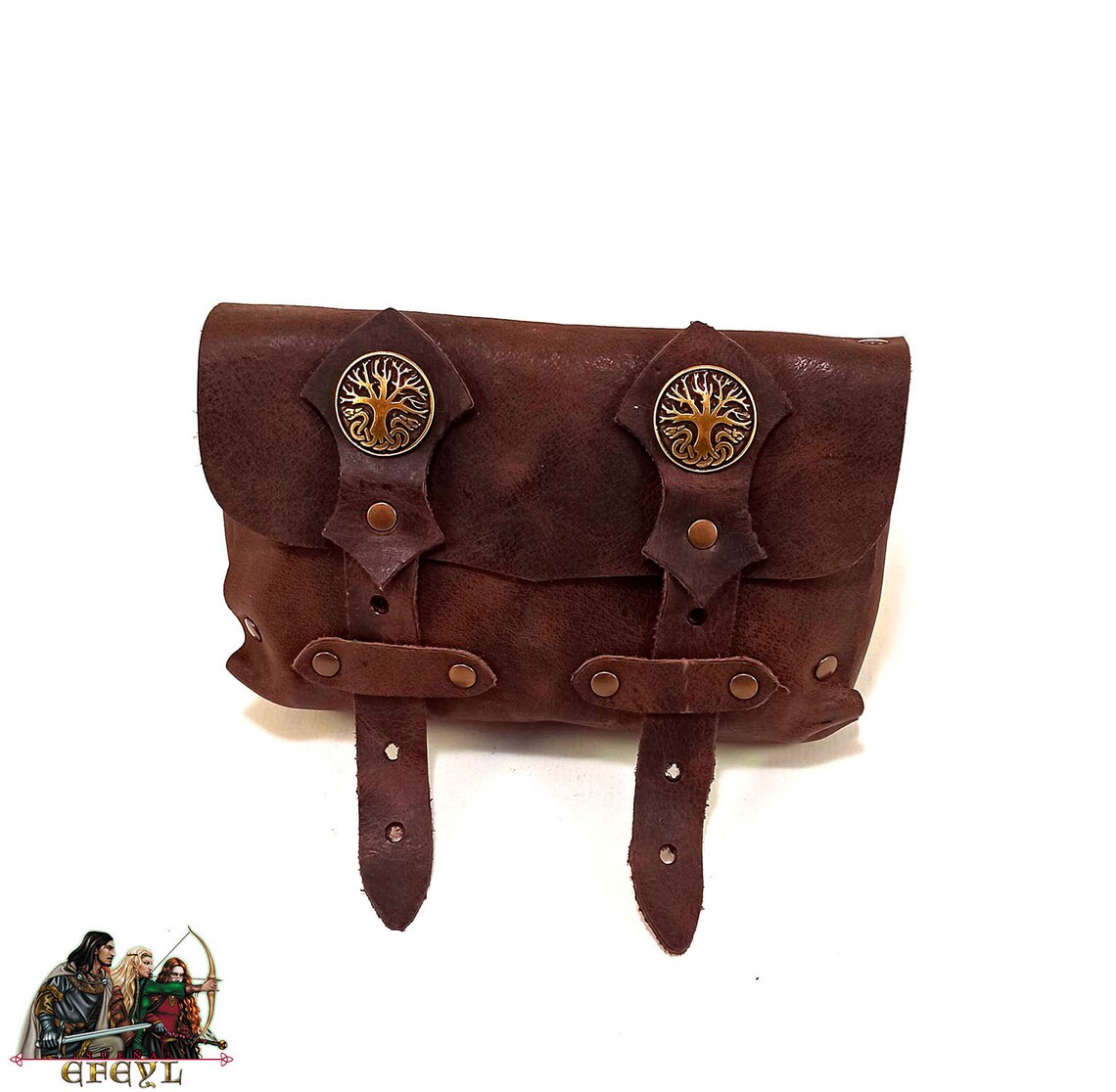 Medieval Leather Bag, Potion Pouch (double) - Etsy