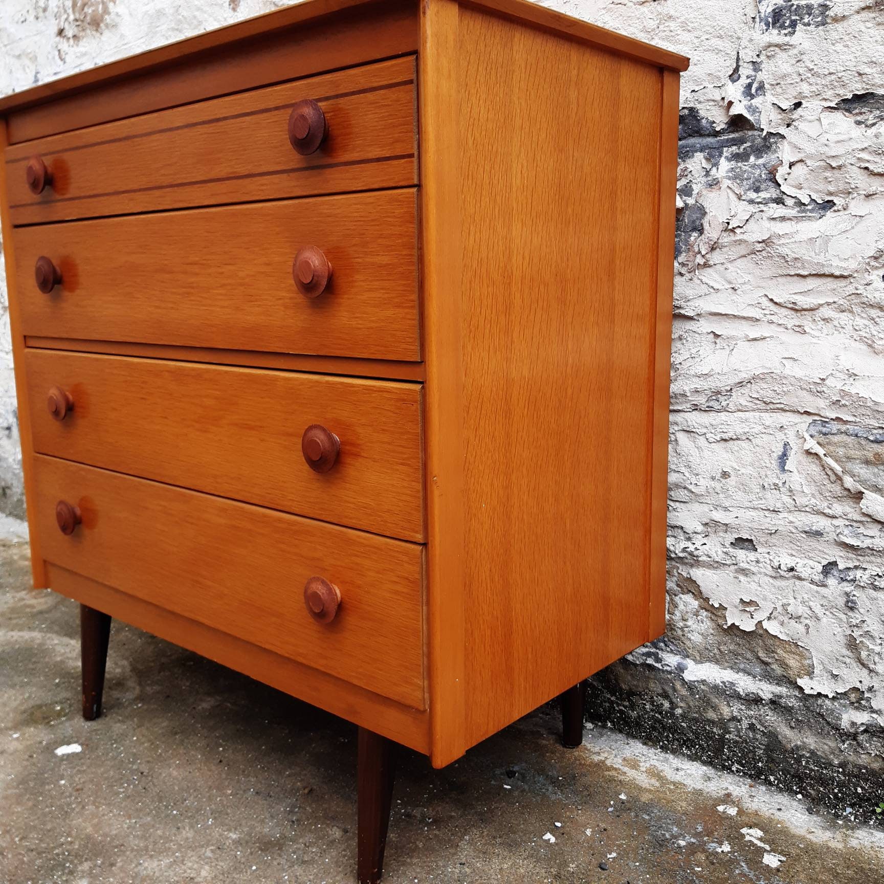 Lebus Mid Century Chest Of Drawers Vintage Retro Furniture Mid Century ...