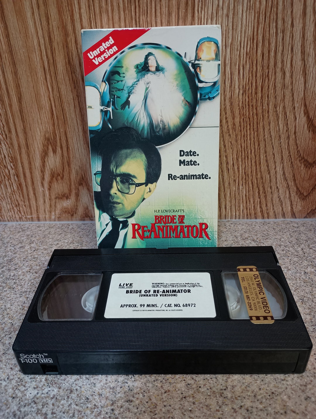 Vintage 1989 H.P. Bride of Re Animator VHS Unrated Version Movie - Etsy