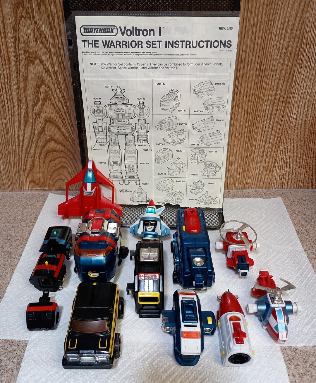 Vintage 1982 Matchbox Voltron the Warrior Figures With Instructions ...