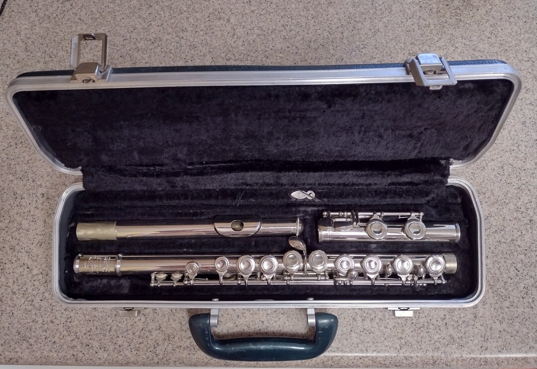 Vintage Bundy Flute / Hardcover Green Case - Etsy