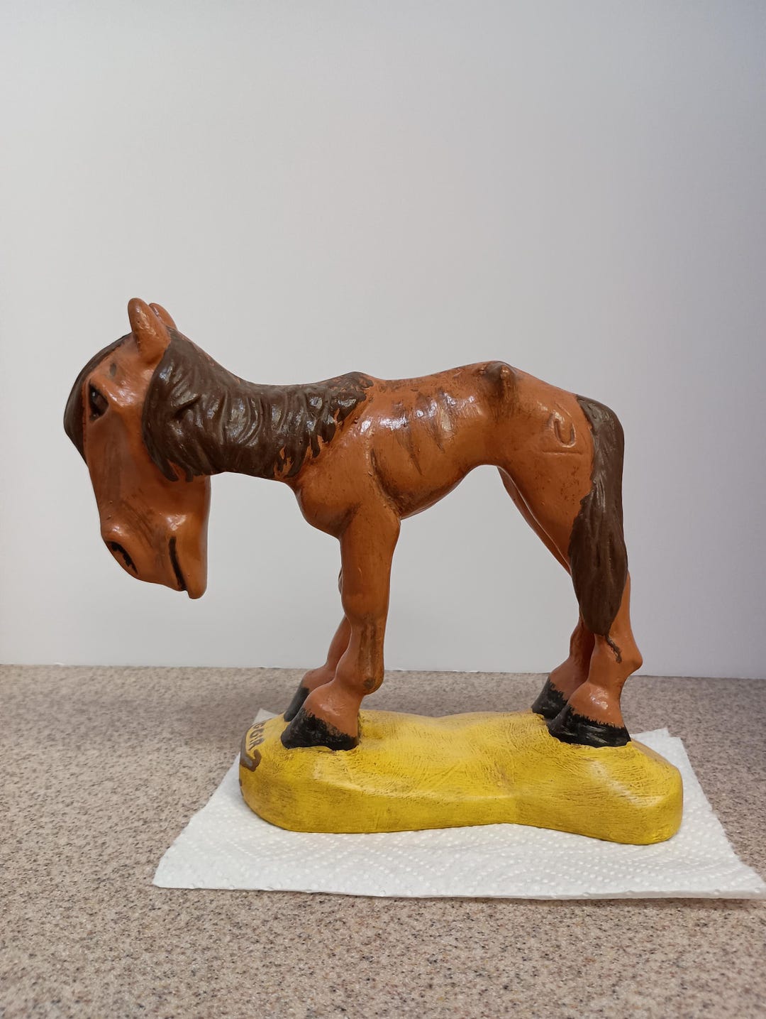 Vintage Chalkware Skinny Old Horse " Tigger" Figurine - Etsy