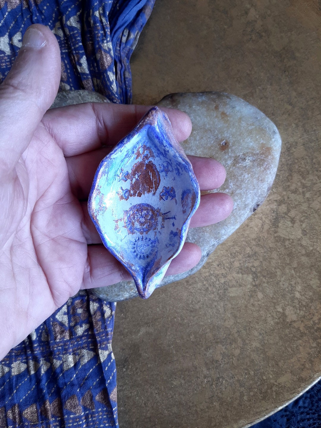 To Place on the Altar Vulva Symbol Handmade Unique Piece, Yoni Symbol, Vulva Polymer Sculpture ...