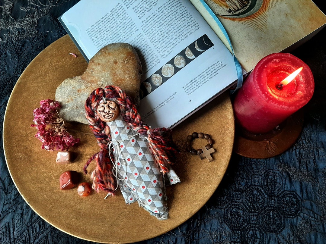 New Moon Vows Ritual Doll, Medicine Spirituality Doll, Meditation Doll ...