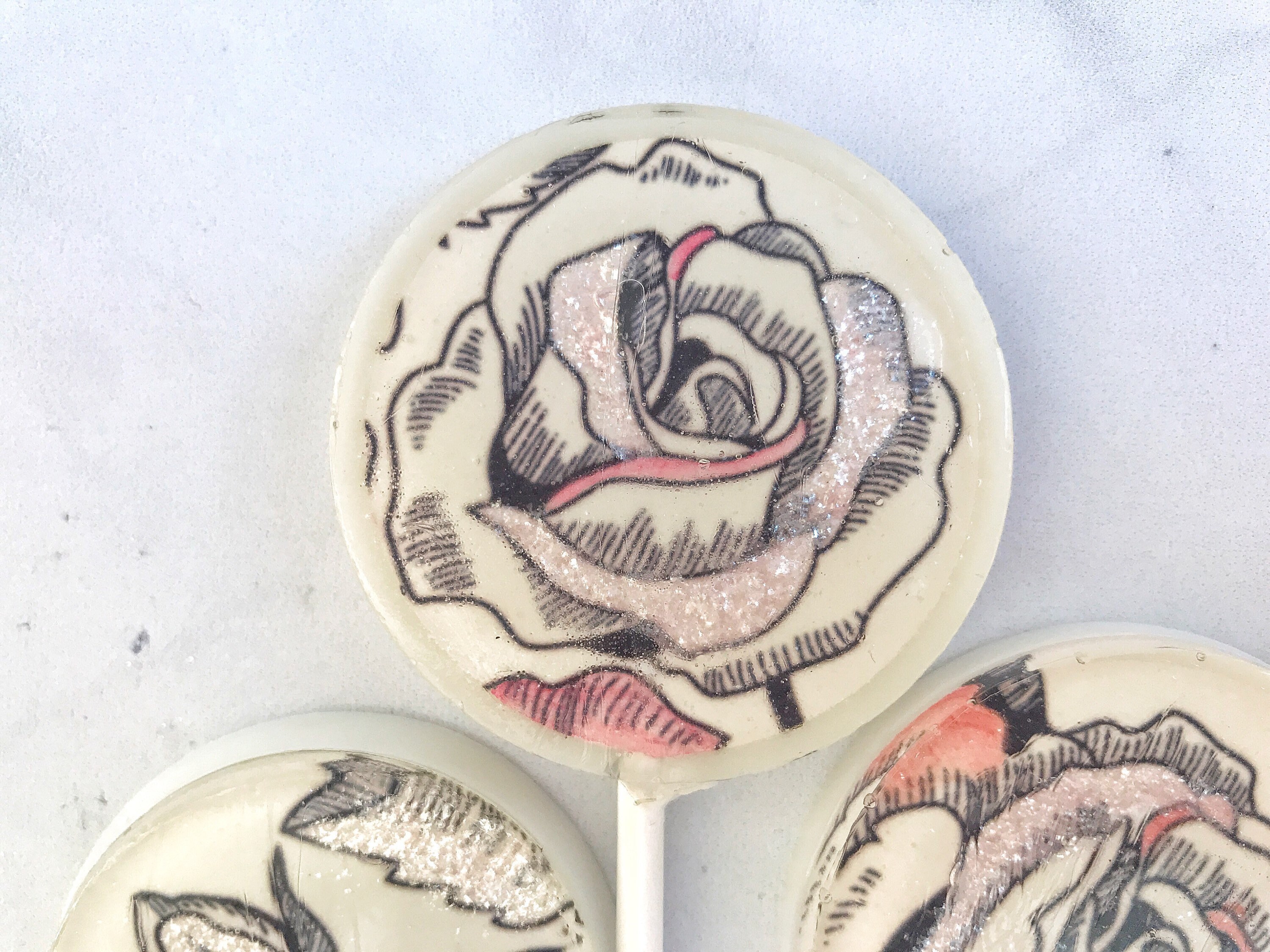 Flower Lollipop Roses Flower Lollipop Wedding Favor | Etsy