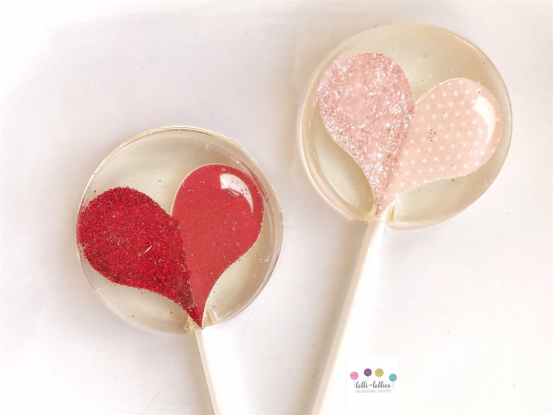 Heart Lollipop Valentine Day Gift Valentine Day Lollipop - Etsy