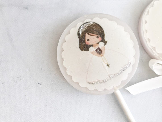 First Communion Lollipops - First Communion Favor - First Holy ...