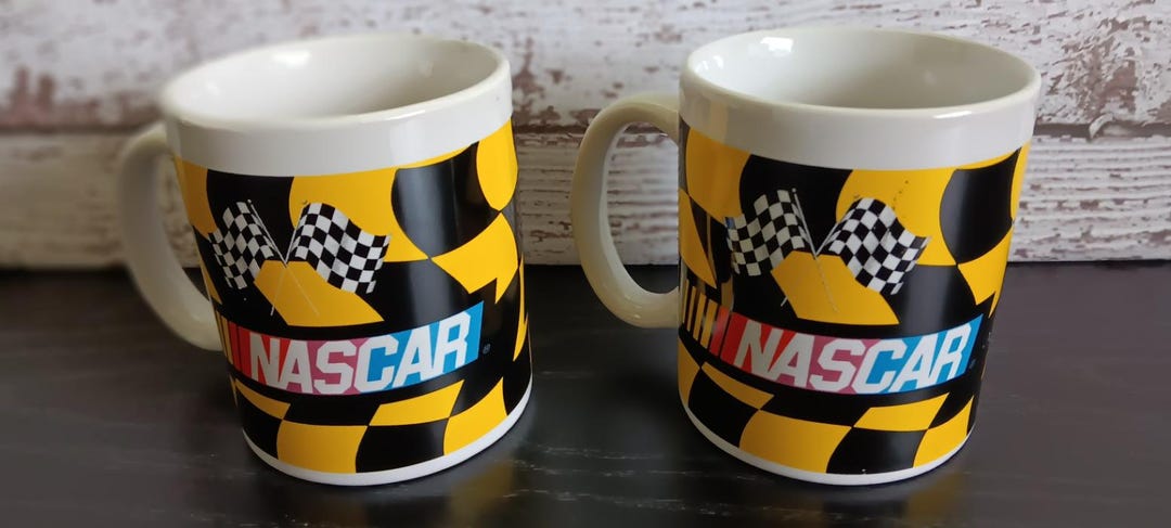 2 Vintage Nascar Coffee Mugs - Etsy