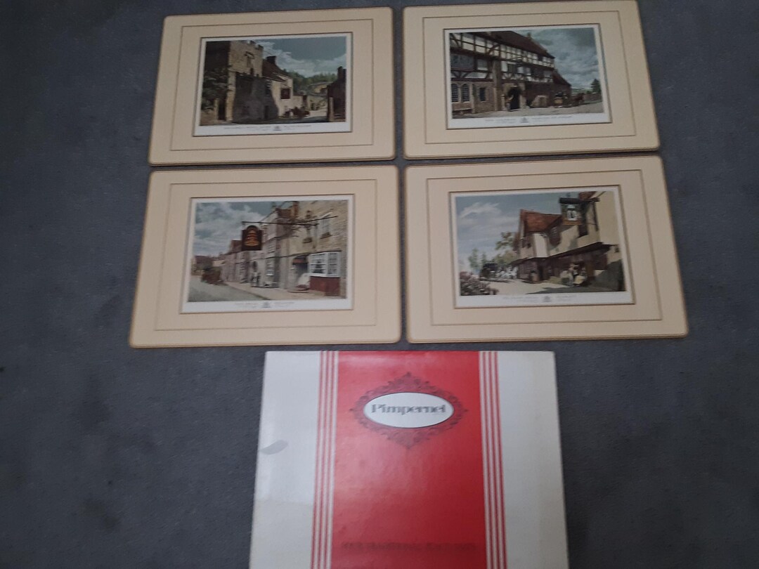 Pimpernel 4 Traditional Place Mats Old English Inns - Etsy