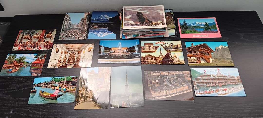 Super Bundle 70 Vintage 1970's / 90's Worldwide Postcards - Etsy