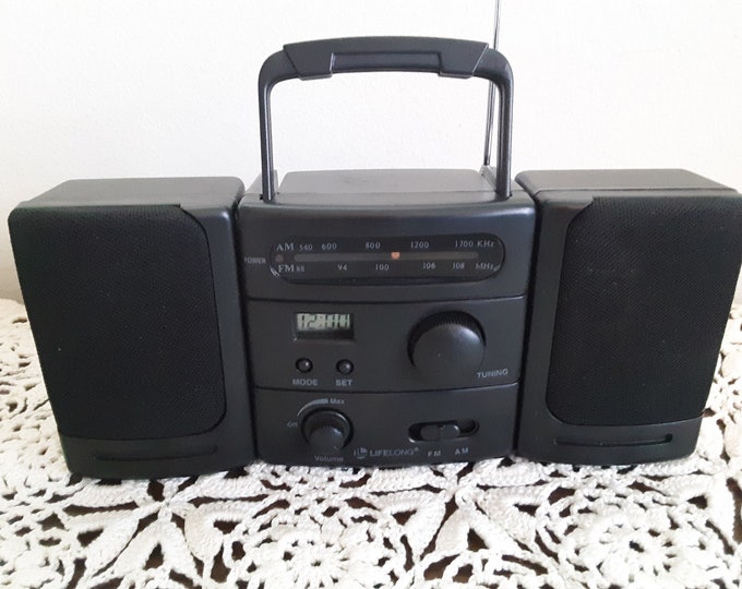 Lifelong - Mini Boom Box - AM/FM Portable Radio - Etsy