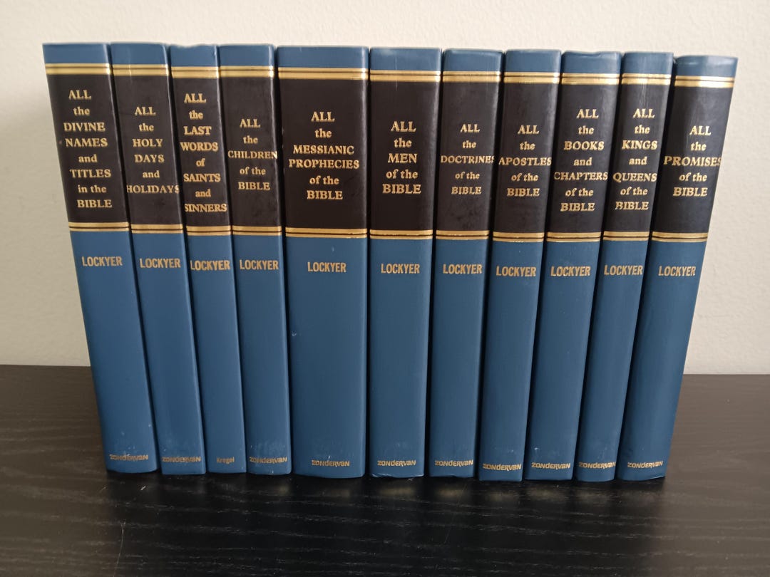 11 - Herbert Lockyer - the Bible "all" Series Hardcover Books - 1950's ...
