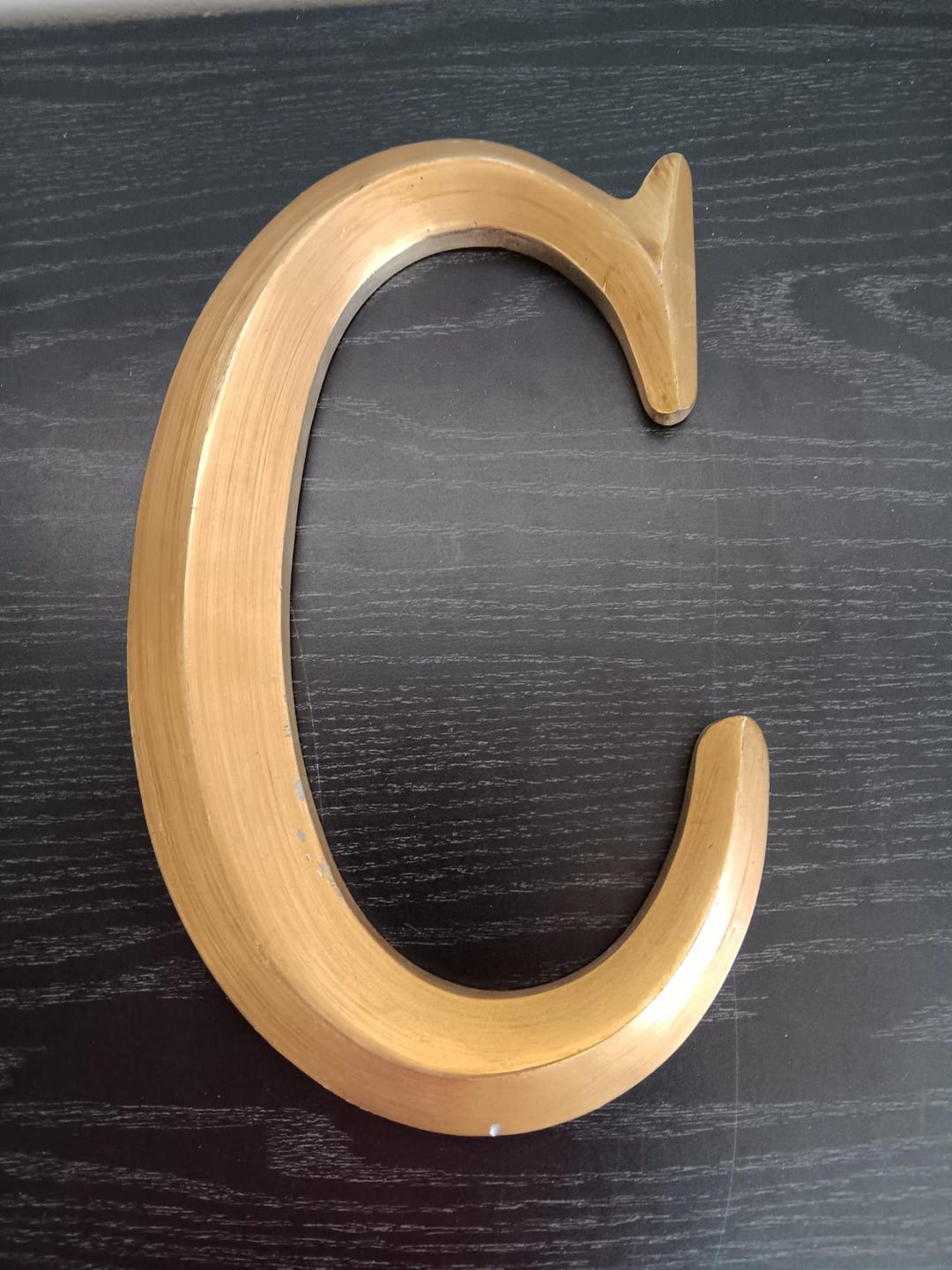 Vintage Large 12 Inch Gold Letter "c" - Etsy